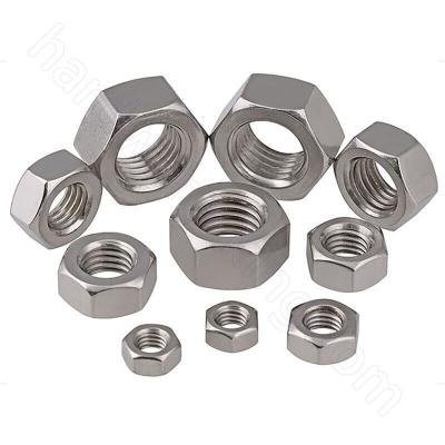 China Hex Nuts DIN934 Stainless Steel SS304 316 Hexagon Bolt Carbon Steel for sale