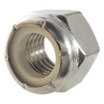 China Nylon Nut Stainless Steel 304 316 Anti-Loosen Lock Nut Iron Sheet for sale