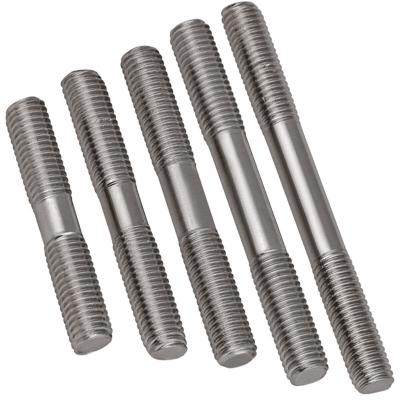 China 10mm M10 Double End Steel Threaded Stud Bolts Screws A2 304 Stainless Steel for sale