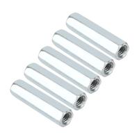 China Long Hexagon Threaded Connecting Nut Zinc Plated Stainless Steel for sale