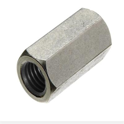 China Long Hex Head Connecting Nut M8 For Fixing Structural Steel for sale