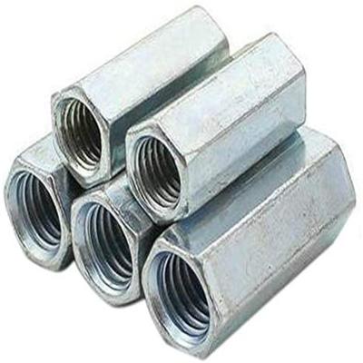 China Long Hex Coupling Connecting Nut Zinc Plated Steel Hexagon Threaded for sale