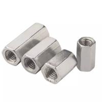 China Hex Nut Stainless Steel 304 316 Threaded Long Nuts Hexagonal Sleeve for sale