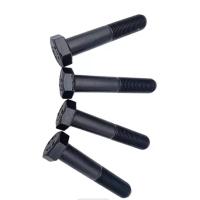China Grade 8.8 Hex Bolts DIN931 DIN933 DIN934 Black Steel Hex Bolts And Nuts for sale