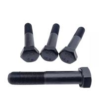 China Steel Hex Bolts And Nuts Grade 8.8 Hex Bolts DIN931 DIN933 DIN934 Black for sale