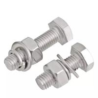 China Hex Cap Screw Bolt Stainless Steel 316 DIN931 / DIN933 Hex Bolt And Nut Steel for sale