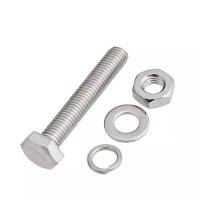 China DIN931 / DIN933 Hex Bolt And Nut Steel Hex Cap Screw Bolt Stainless Steel 316 for sale