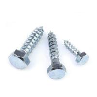 China Wood Screw Zinc Plated Lag Screw Stainless Steel Hex Head Coach Screw DIN571 for sale