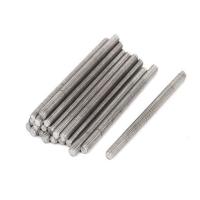 China Rod Bar Studs Hardware 20pcs M6 X 45mm Male Threaded 304 Stainless Steel for sale
