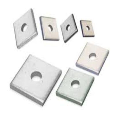 China Round Hole Square Washer DIN436 Sus SS304 / 316 Flat Washer for sale