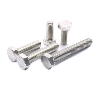 China Din933 12.9 Grade Hexagon Head Bolt Stainless Steel Plain Full Thread  Hex Bolt for sale