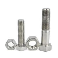 China DIN933 DIN931 Stainless Steel Bolt SS304 Plain Hex Head Bolts And Nuts For Industry for sale
