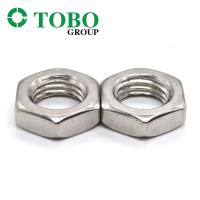 China DIN439 Stainless Steel 316L 304L Chamfered Hex Head Thin Nut Jam Nut for sale