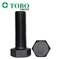 China Grade 8.8 10.9 12.9 High Tensile Black Oxide Hex Head Bolts DIN 931 DIN 933 Bolt for sale