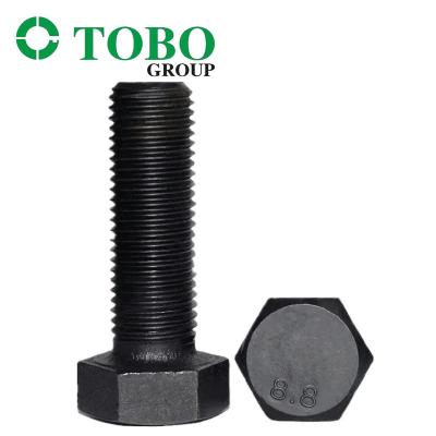 China Grade 8.8 10.9 12.9 High Tensile Black Oxide Hex Head Bolts DIN 931 DIN 933 Bolt for sale