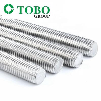 China DIN 975 Stainless Steel 304 316 A2 A4 Threaded Rod Stud Bolt With Hex But And Washer for sale