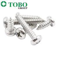 China Stainless Steel DIN7981 Phillips Drive Pan Head Sharp Point Self Tapping Screw For Metal for sale