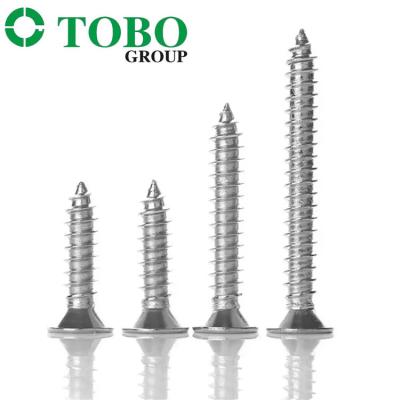 China Stainless Steel Phillips Countersunk Head Tapping Screw For Drywall / Wood / Metal / Gypsum GB846 for sale
