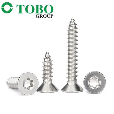 China High Strength Firm Stainless Steel Carbon Steel Factory Price M6 M8 Torx Slotted Countersunk Head Self Tapping Screw for sale