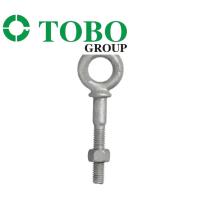 China Carbon Steel Zinc Plated Shoulder Nut Eye Bolts Hot Dip Galvanized Shoulder Eye Bolts Eye Screws With Hex Nut for sale