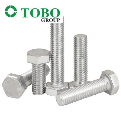 China Din933 6mm 9mm 16mm M6 Inox 316 Ss 210 Super Duplex Stainless Steel Metric Hex Head Screw Bolt for sale