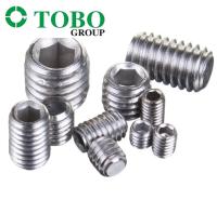 China TOBO Supply DIN 913 Hex Socket Headless Screws Of Stainless Steel for sale