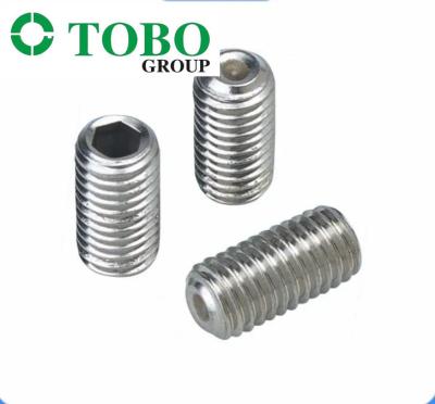 China DIN913 Steel Hexagon Socket Set Screws Metric Headless Thread Stainless Steel Grub Screws for sale