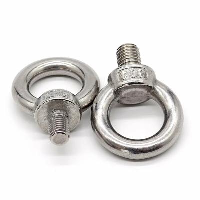 China Lifting Eye Bolt And Nuts Din 580 High-Strength Stainless Steel M2-M60 Ring Bolts for sale