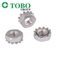 China Nuts wholesale metric hex white zinc keps k type lock nut with free spinning washer for sale