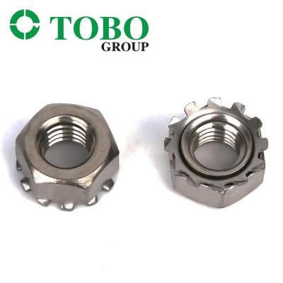 China TOBO Stainless steel 304 K lock nut 1/4-20 5/16-18 #6 #8 for sale
