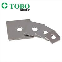 China Customized Square Hole Zinc Plated Rectangular Large Lead Metal Flat Washer for sale