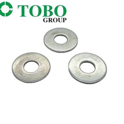 China DIN126 Zinc Plated Carbon Steel Flat Washers M2 - M8 Plain Washers for sale
