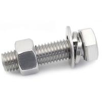 China 12mm Thread Length Hex Head Bolts 100pcs For Construction In Plastic Bag for sale