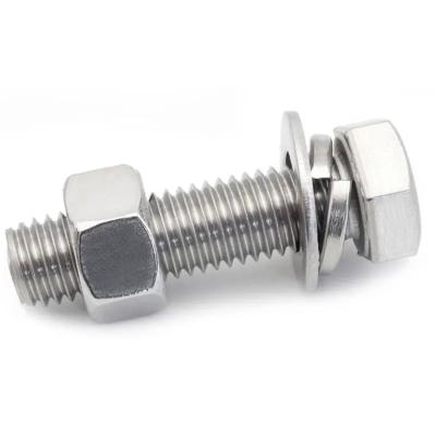 China 12mm Thread Length Hex Head Bolts 100pcs For Construction In Plastic Bag for sale