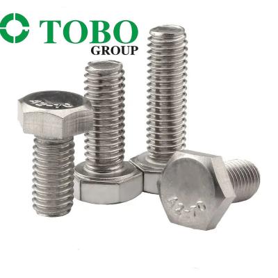 China Din 933 Hex Bolt Din 934 Stainless Steel Ss A2-70 Hexagon Bolt for sale