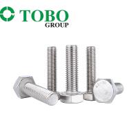 China DIN 933 Full Thread Stainless Steel Hex Flat Head Screw Bolts for sale
