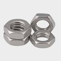 China DIN439 SS304 Hex Head Nut Zinc Plated Hexagon Thin Nuts Stainless Steel Fastener for sale