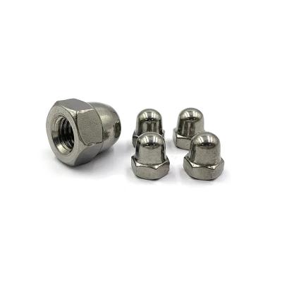 China Hexagon Domed Nuts Primary Color Din1587 M8 M10 Stainless Steel Polished Hex Cap Nuts for sale