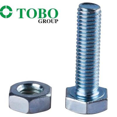 China Din 931 Din 933 M8 M4 Hexagon Head Bolt Grade 4.8 / 8.8 / 10.9 / 12.9 Half Thread Hex Bolt And Nut Screw for sale