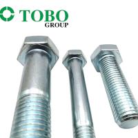 China Hex Bolt High Quality DIN 933 Hexagon Head Screws With Full Thread Zinc Plated Carbon Steel Hot Dip Galvanized Fastener for sale