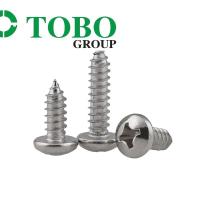 China DIN7983 SS304 Oval Head Self Tapping Screws M3.5 M4.2 Stainless Steel 304 Head For Sheet Met for sale