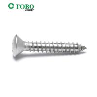 China Stainless Steel A2 / A4 DIN7983 Phillips Oval Head Self Tapping Screws for sale