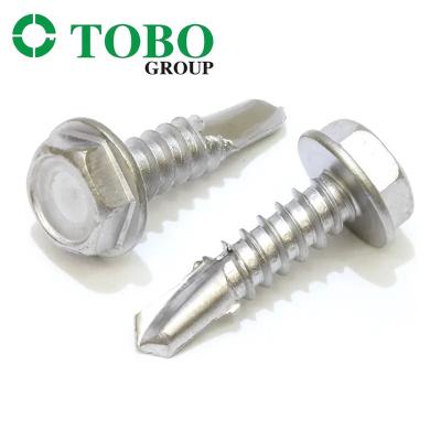 China Din 6926 Din6921 Din6923 M12 M10 M9 M8 M6 M4 M3 Stainless Steel 29x19 Hex Flange Head Self Drilling Screw S for sale
