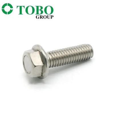China TOBO High Quality M8 A2 Hex Head Bolt Stainless Steel DIN6921 Flange Bolts for sale