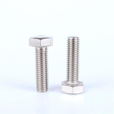 China Silver M6 Hex Head Bolts For Industrial Applications With Long Lifespan for sale
