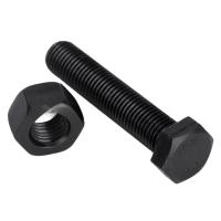 China Hot-Dip Hex Bolt Din933 Din931 Grade 10.9 High Strength Black Coated Hex Bolt With Nut for sale