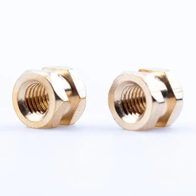 China Brass Double Hexagon Head Insert Nut Grade 8.8 DIN 934 Nickel Plated M20 10mm Hex Nuts for sale
