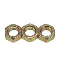 China DIN934 Carbon Steel Hex Head Nuts Yellow Zinc Plating Class 4.8 M8 Hexagon Head Nut for sale