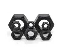 China Black Zinc Thin Hexagon Head Nuts M6 M12 10mm Carbon Steel Stainless Steel Hex Nut for sale