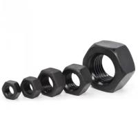 China Black Zinc Thin Hexagon Head Nuts M6 M12 10mm Carbon Steel Stainless Steel Hex Nut for sale